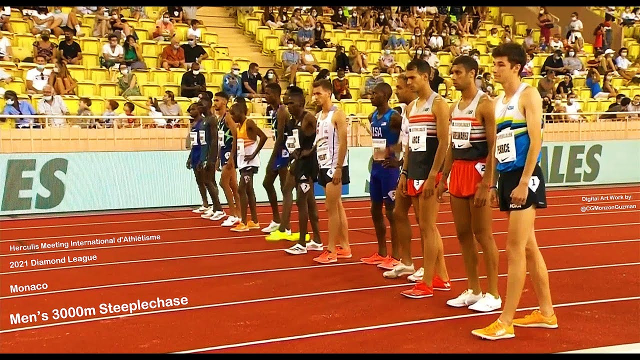 Men's 3000m Steeplechase. Herculis Meeting International d'Athlétisme ...
