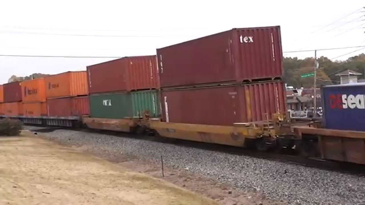 Union Pacific/BNSF NB Intermodal Train#NS 224 Austell,Ga.11-12-2014 - YouTube