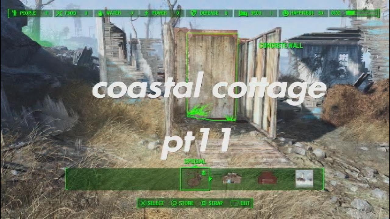 Fallout 4 - coastal cottage build pt11 - PS5 no mods - YouTube