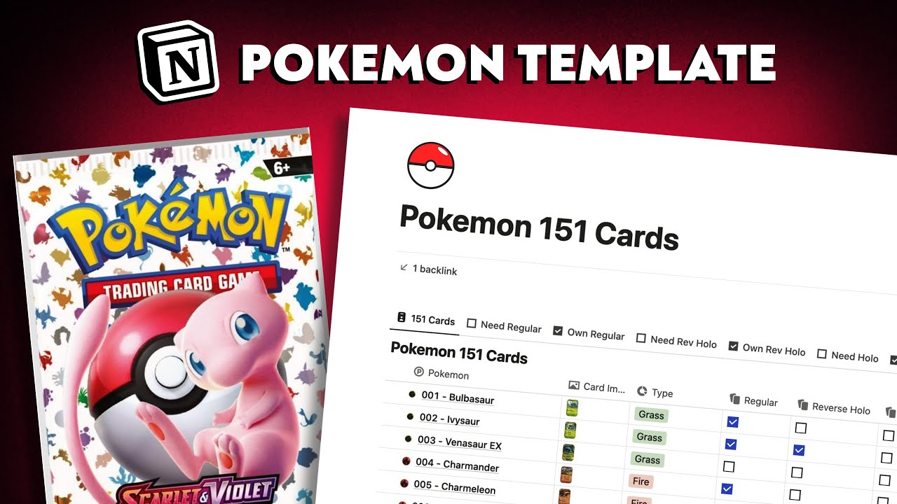 I Built a Pokemon card database in Notion! - YouTube