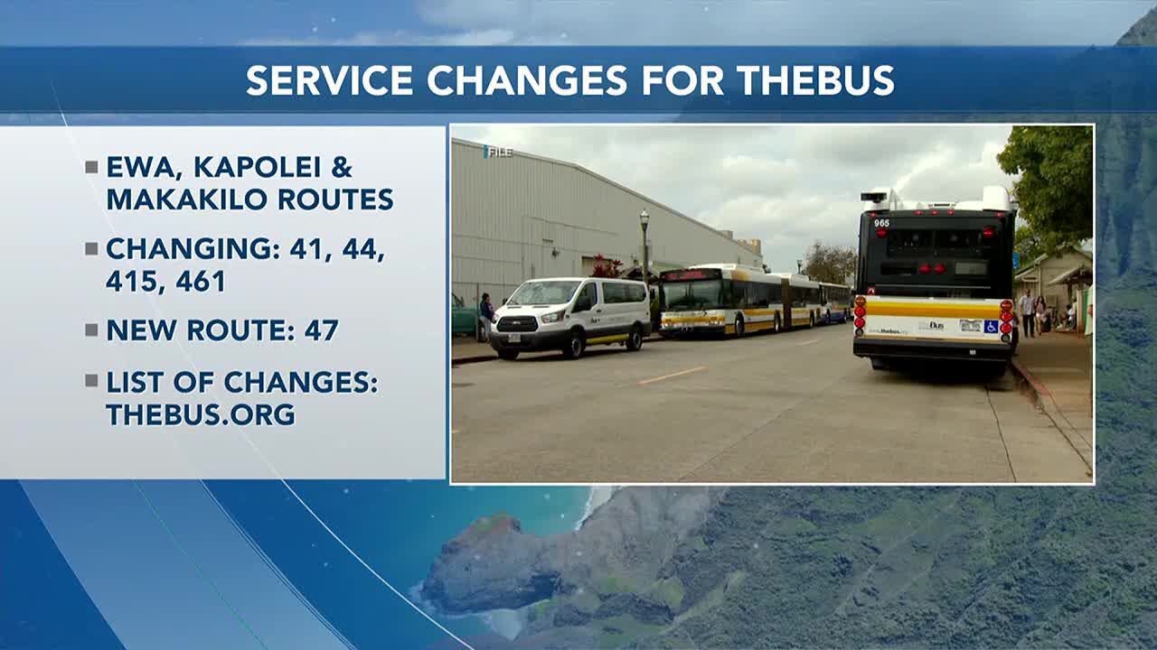 Changes for TheBus routes start Sunday - YouTube