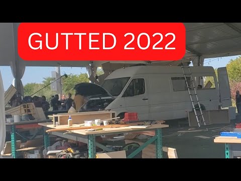 Behind The Scenes At Biggest Van Build In America/ Gutted 2022 - YouTube