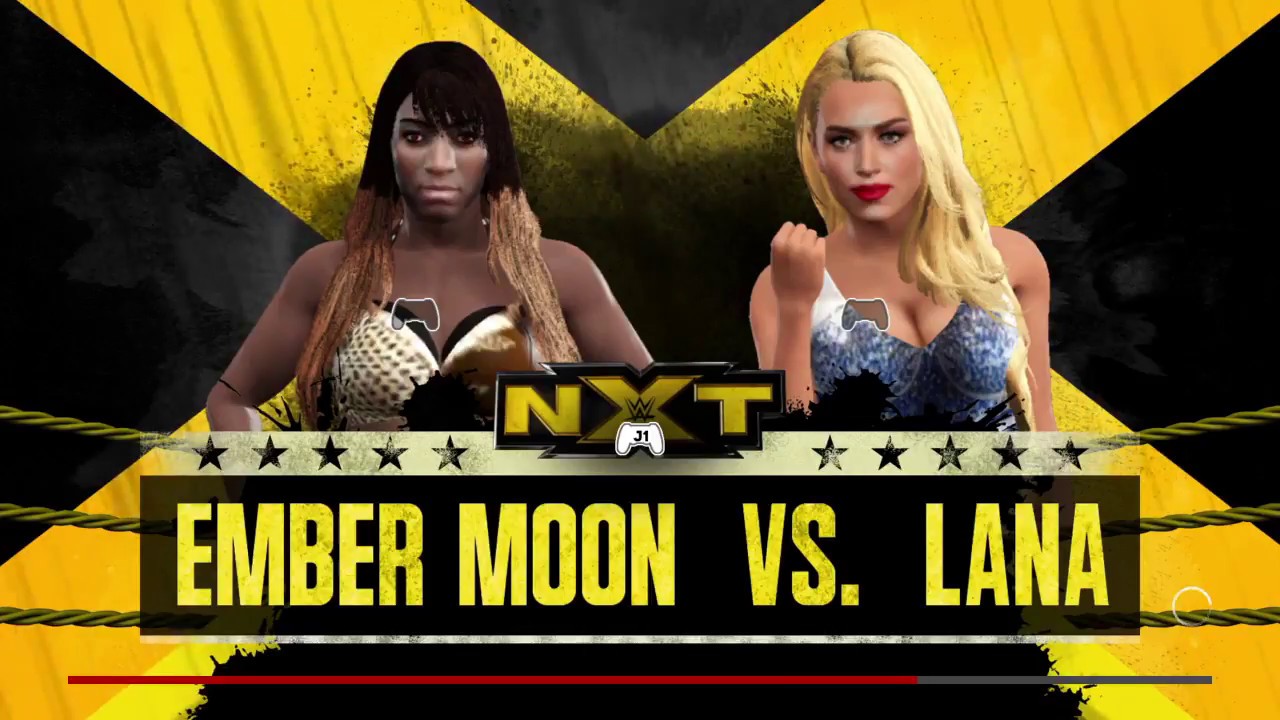 WWE2k17 #185 NXT Ember Moon vs Lana - YouTube