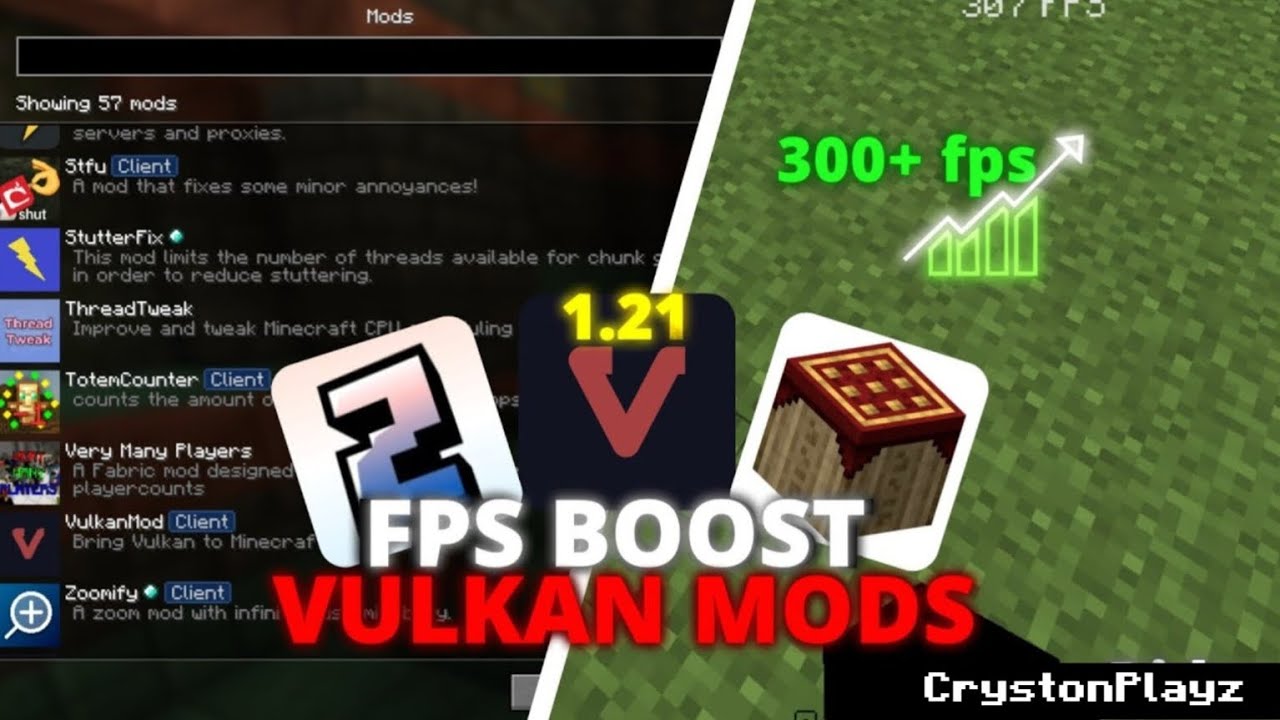 VULKAN MOD for 1.21.1 Mojo launcher #minecraft #game#gaming #video # ...