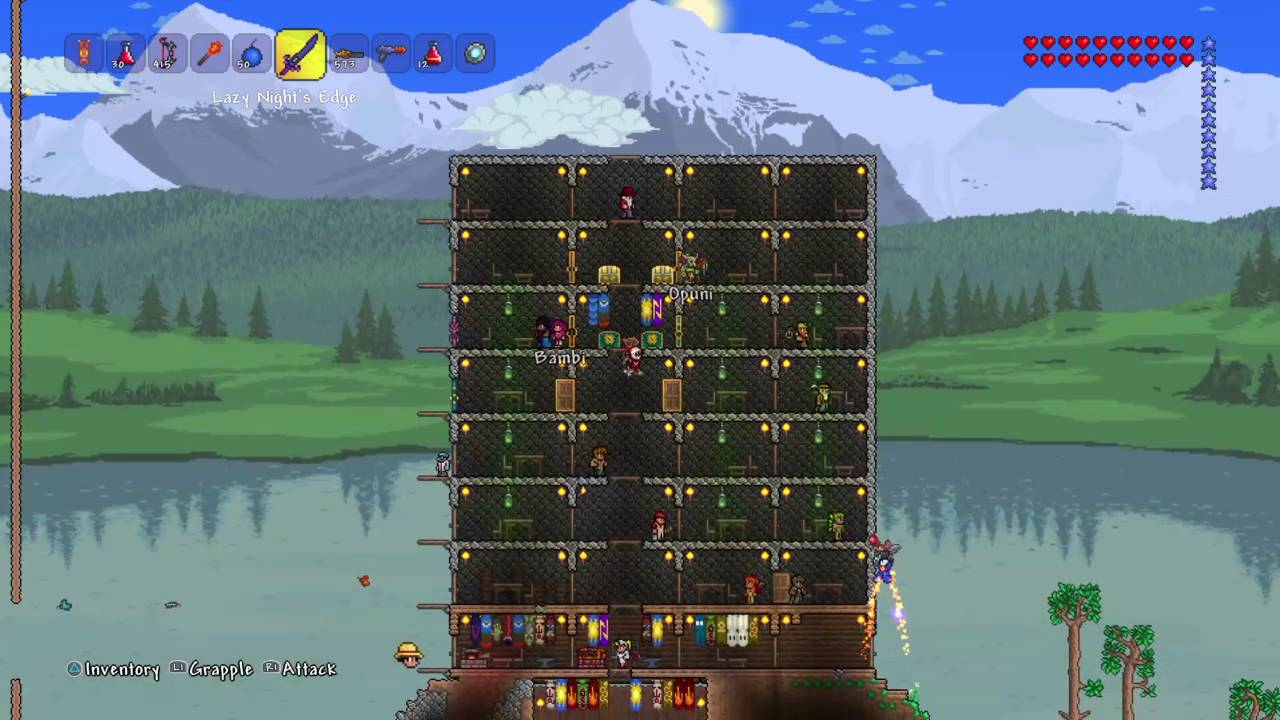 (Terraria PS4) Preparing fo the Wall of flesh - YouTube