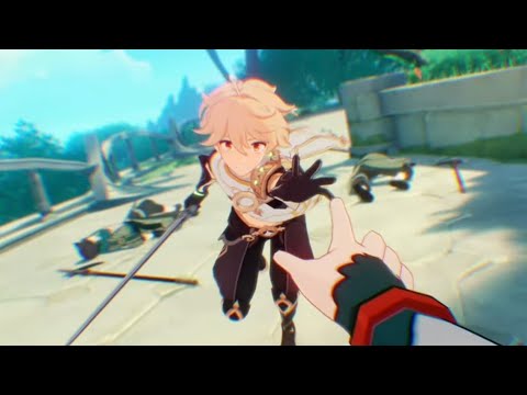 Aether witnesses Katheryns’s death, goes Super Saiyan | Genshin Impact ...