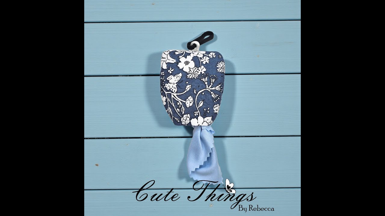 Glasses wipe holder tutorial for making with woven fabric! - YouTube