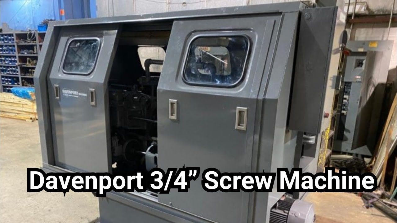 Davenport Model B 3/4" Multi-Spindle Screw Machine - YouTube