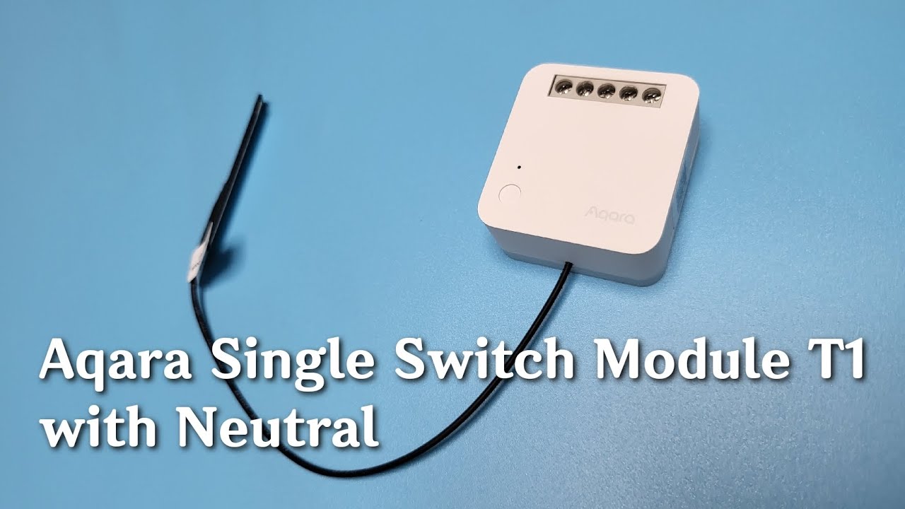 아카라 싱글 스위치 모듈 T1 중성선 필요 / Aqara Single Switch Module T1 with Neutral ...