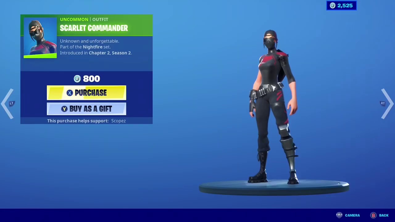 Scarlet Commander skin combos *UPDATED* (Fortnite) - YouTube
