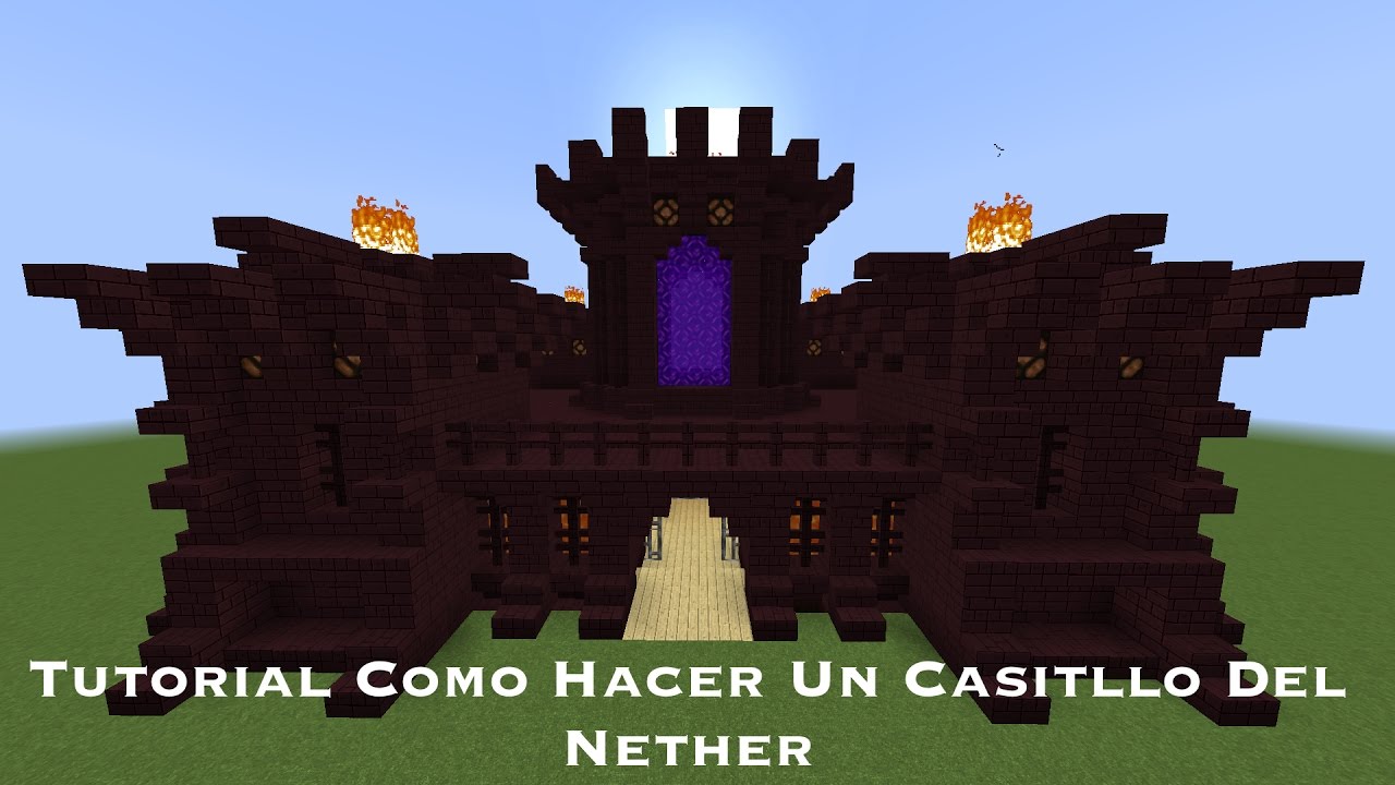 Tutorial Como Hacer Un Castillo Del Nether - YouTube