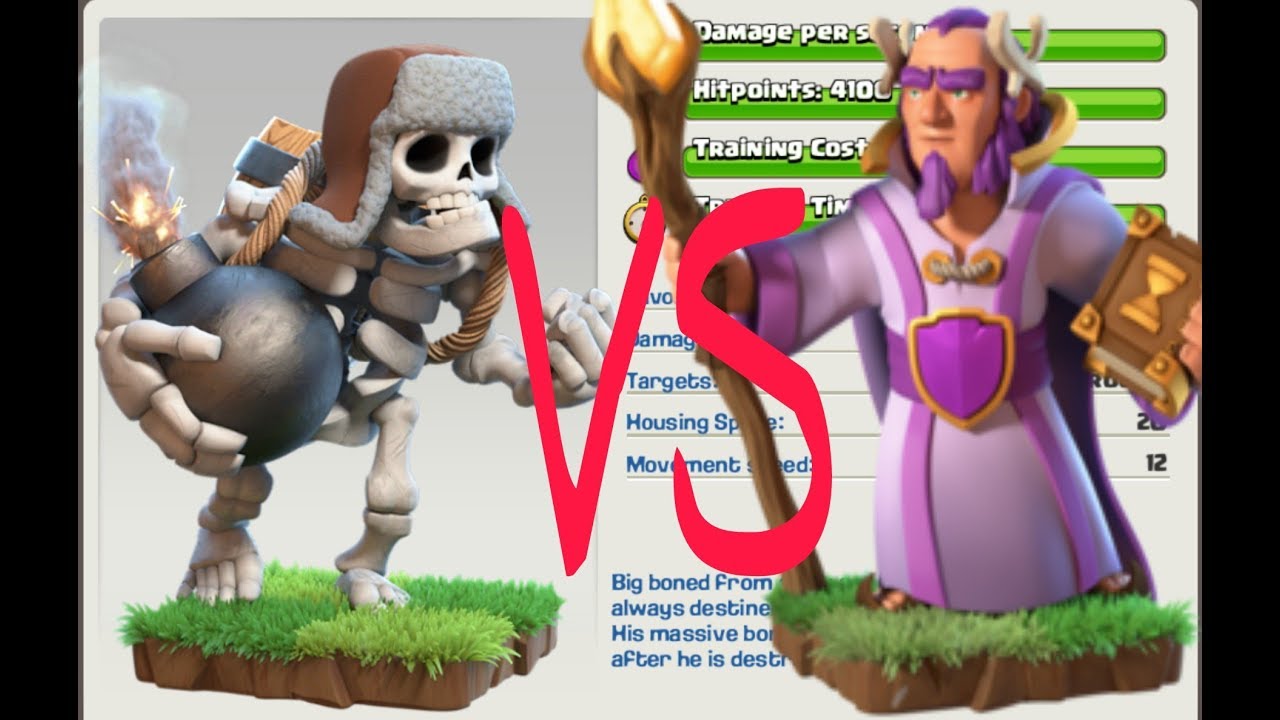 New HALLOWEEN Troops GIANT SKELETON VS GRAND WARDEN l CoC New HALLOWEEN ...