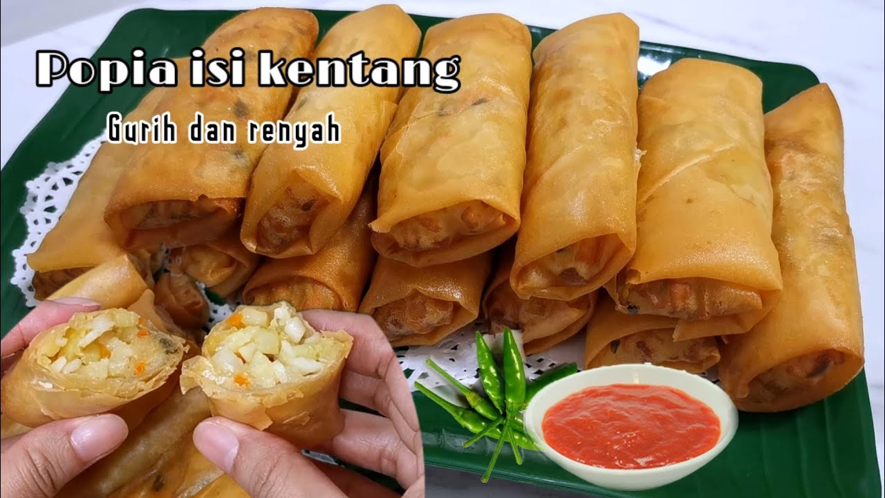 Ternyata seenak ini, gurih dan renyah Popia isi Kentang || Ide jualan gorengan #Samosir_Channel ...