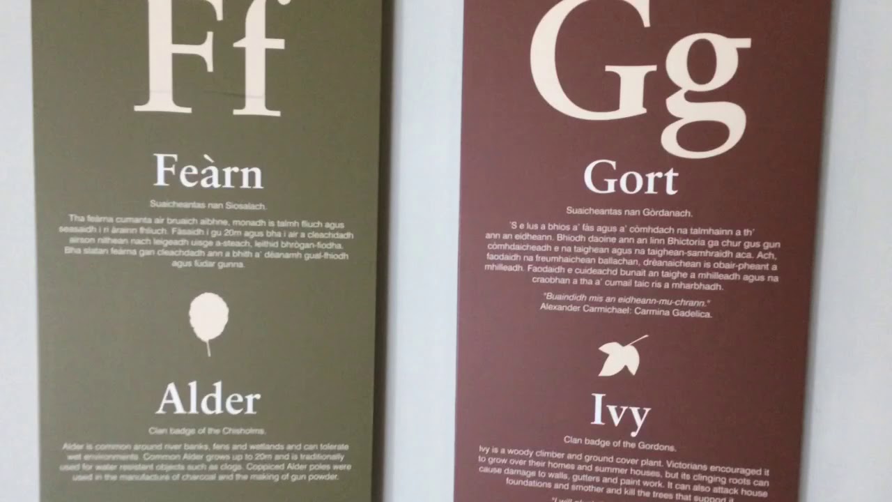 The Scots Gaelic alphabet - YouTube