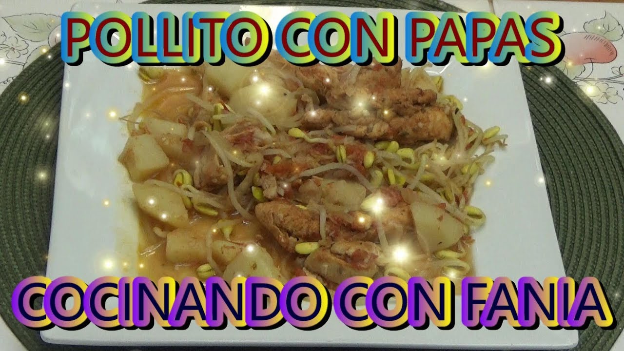 Pollito con papas/facil y rapido - YouTube