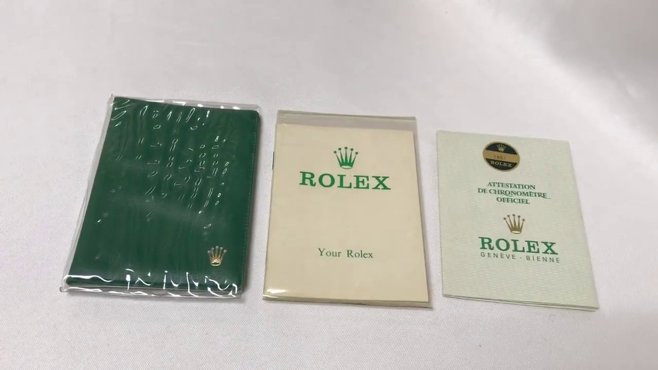 Rolex Vintage 1970s Guarantee Paper, Rolex Paper holder 1960s, Rolex ...