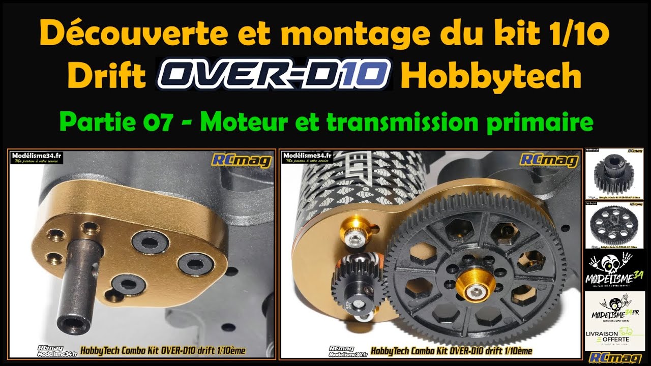 Découverte et montage du kit 1/10 drift Over-D10 Hobbytech - Partie 07 ...