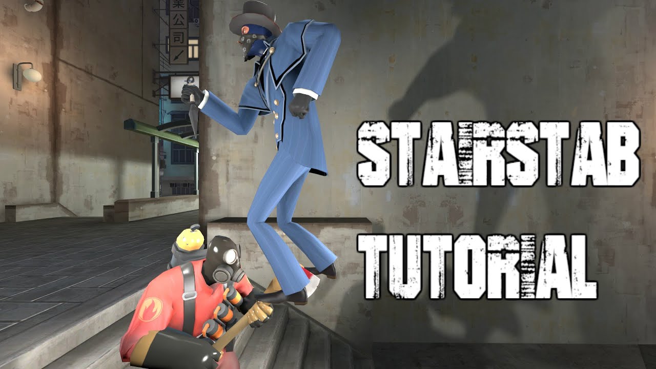 TF2 絕地要塞 | How to Stairstab? | Spy Trickstab tutorial - YouTube