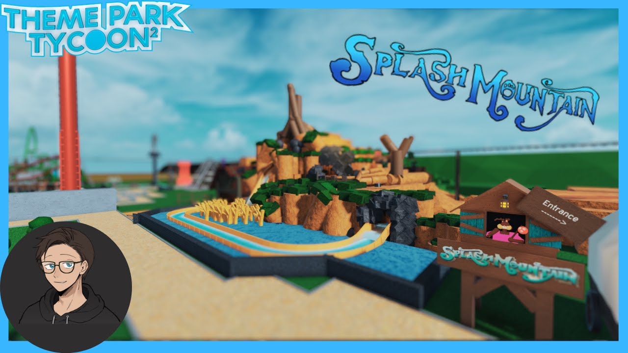 Splash Mountain// Created by- Pjbrick// Tpt2 Theme Park Tycoon 2 - YouTube
