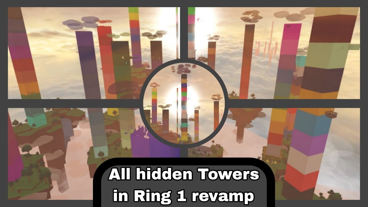 All hidden towers in ring 1 + Ring 1 Revamp Showcase / EToH - YouTube