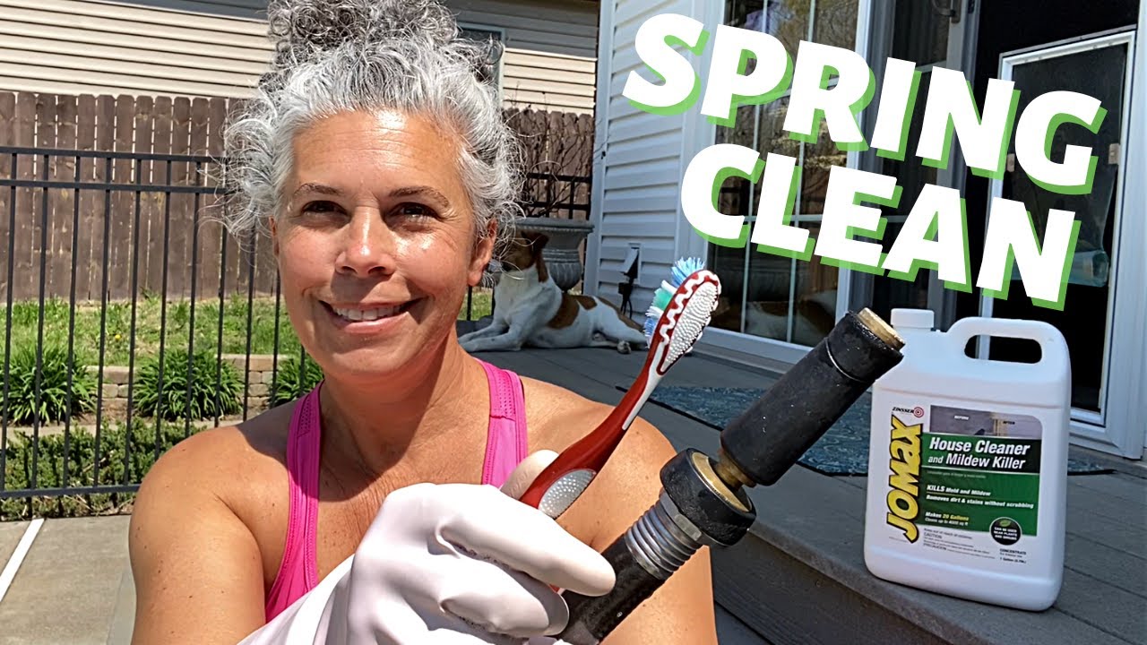 BIG OUTDOOR SPRING CLEAN ~ GETTING MY PATIO READY FOR SUMMER - YouTube