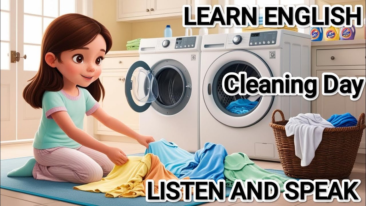 Sunday Cleaning Day | Improve Your English | English Listening Skills ...