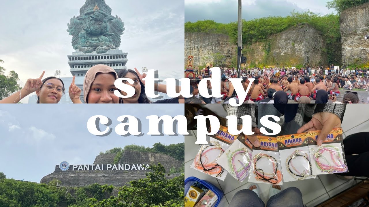 [d-4 study campus vlog 6/2/25] oleh oleh krisna, pantai pandawa & gwk - YouTube