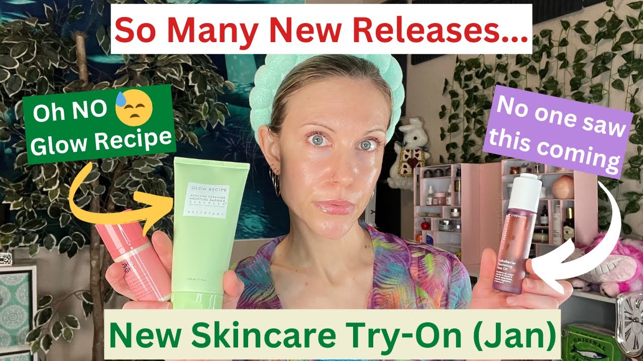 SO Many New Skincare Products: Try-On (1/23) - YouTube