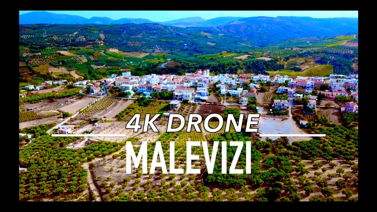 MALEVIZI Μαλεβίζι by drone [4K] Crete Greece Κρήτη Ηράκλειο - YouTube