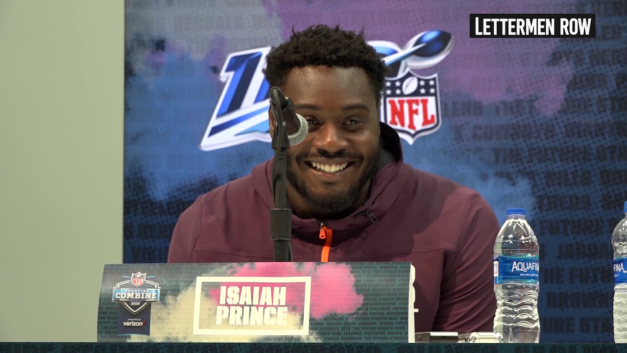 Ohio State: Offensive lineman Isaiah Prince speaks at NFL Combine - YouTube