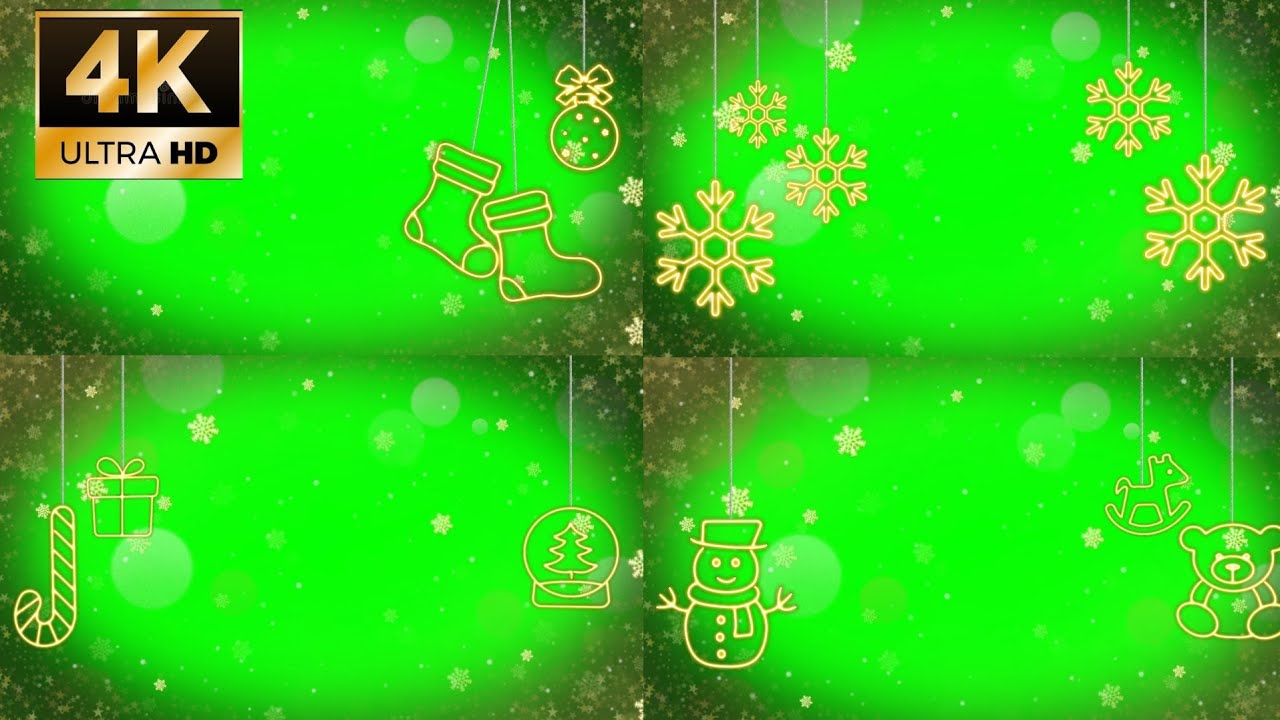 Snowflake Green Screen (Copyright Free) - GS Studio - YouTube