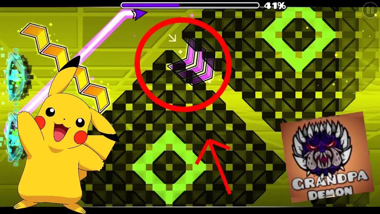 PIKACHU CIRCLES?? - The Realistic by softable | Geometry Dash - YouTube