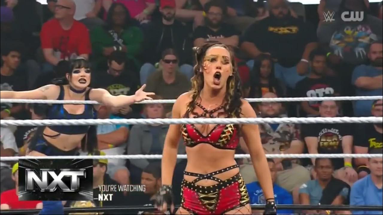 WWE NXT FATAL INFLUENCE VS GIGI DOLIN & TATUM PAXLEY 12/10/24 - YouTube