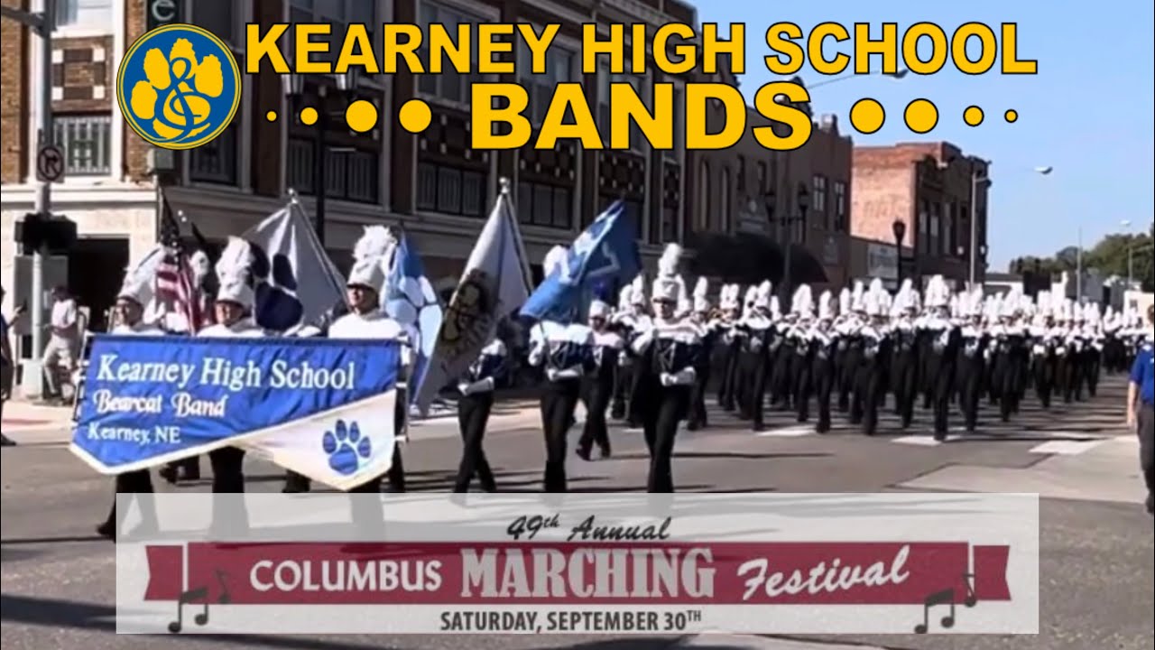 Kearney High Bearcat Marching Band at the 2023 49th Annual Columbus ...