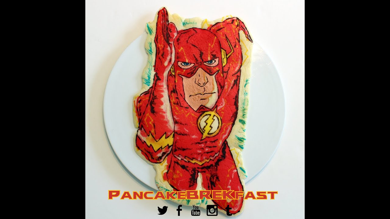 DC Comics The Flash Pancake - YouTube