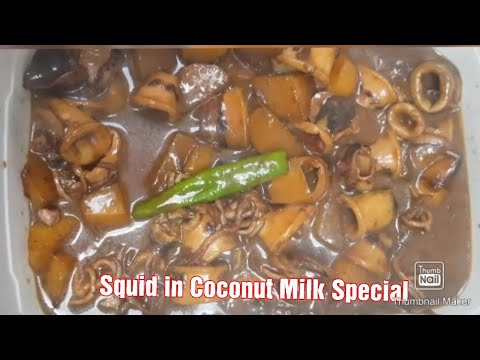 SQUID IN COCONUT MIILK SPECIAL - YouTube