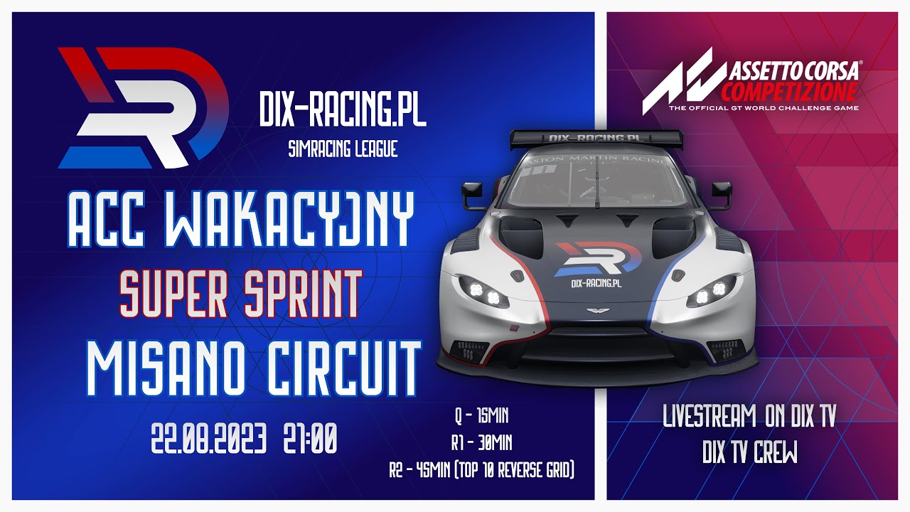 ACC GT3 - SUPERSPRINT (R1&R2) - MISANO - YouTube