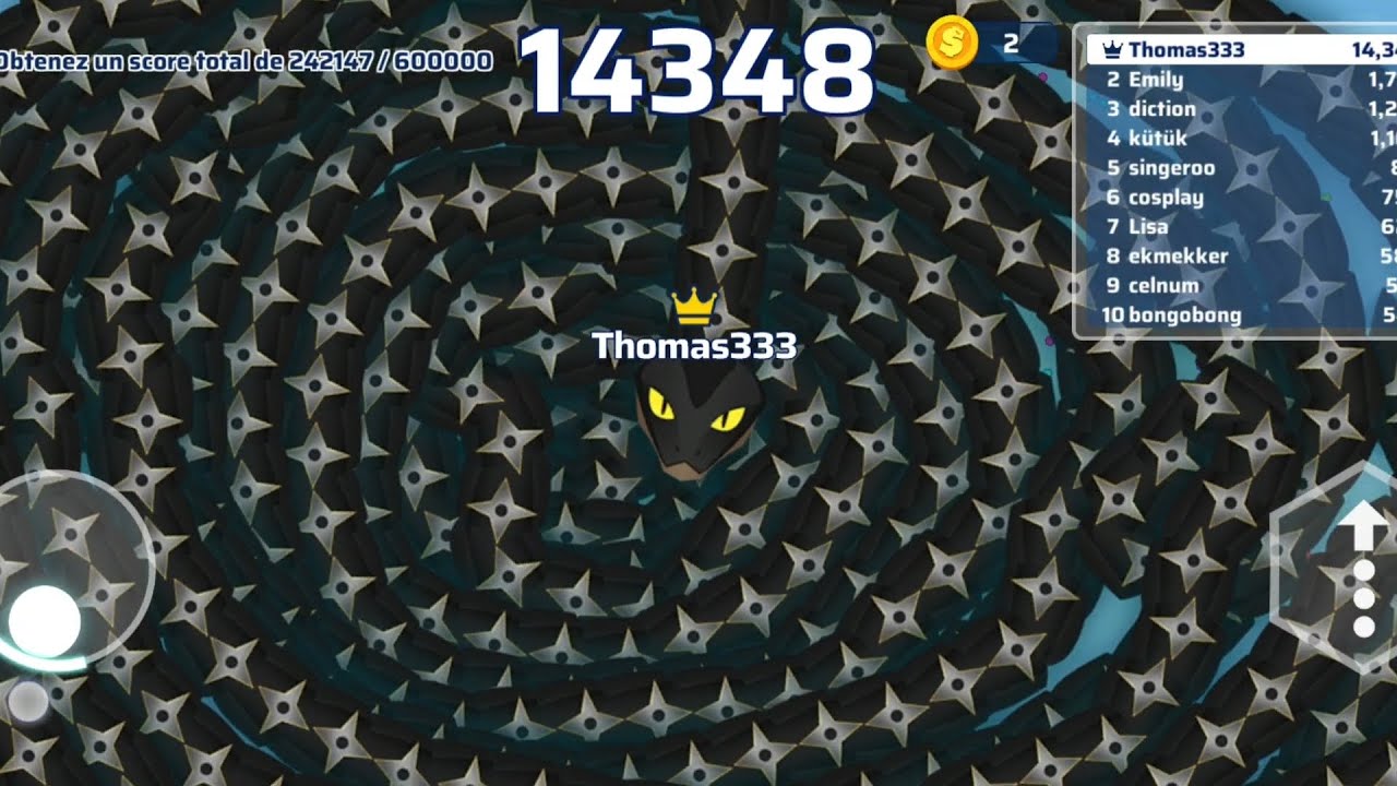 +10,000 score snake.io - YouTube