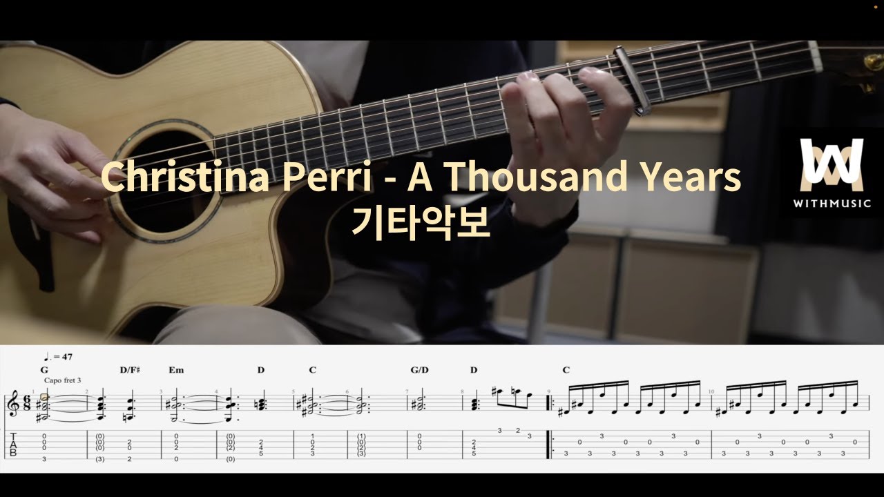 6.Christina Perri - A Thousand Years (Guitar Tab) - YouTube
