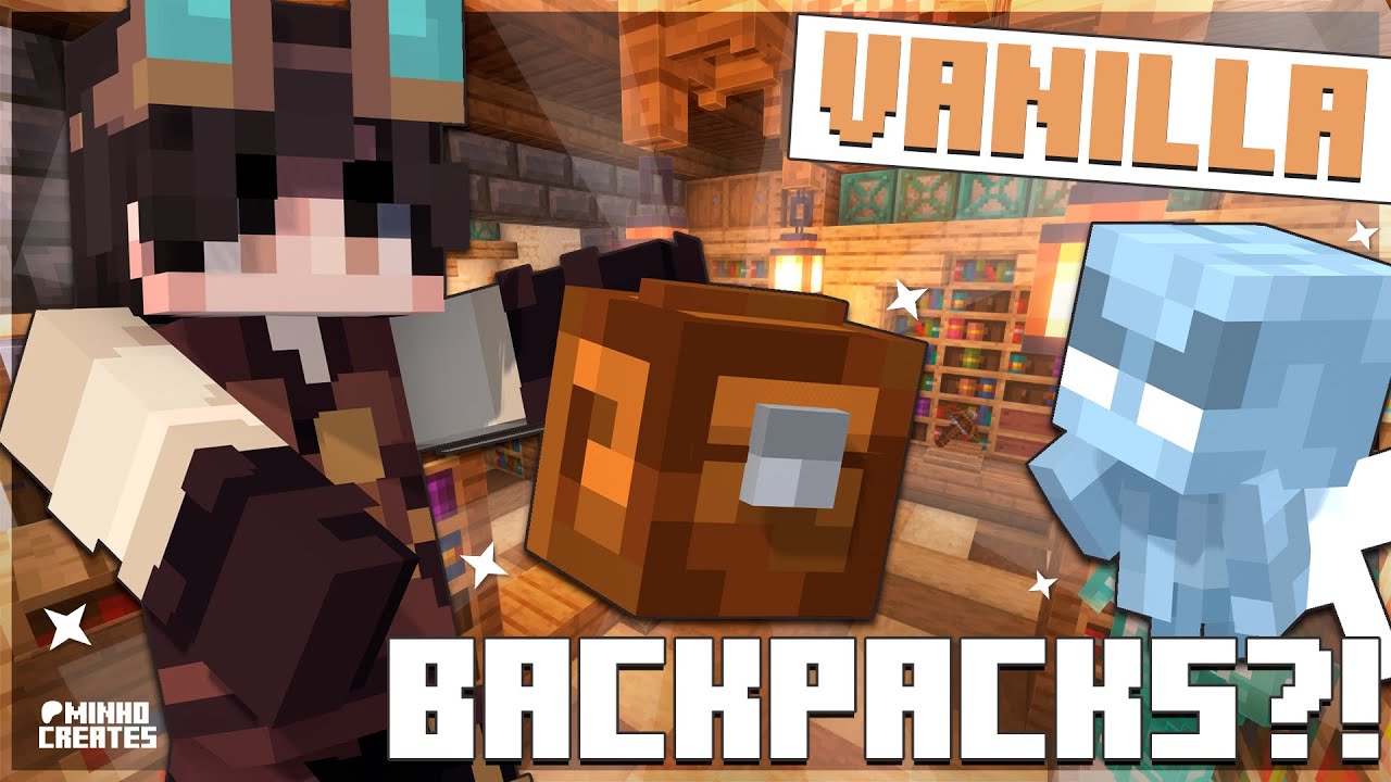 Backpacks in Vanilla Minecraft?! - YouTube