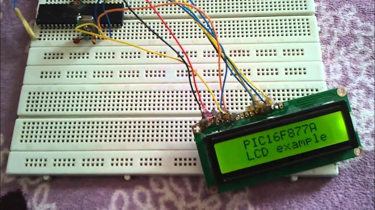 Interfacing PIC16F877A with LCD display using CCS PIC C - YouTube