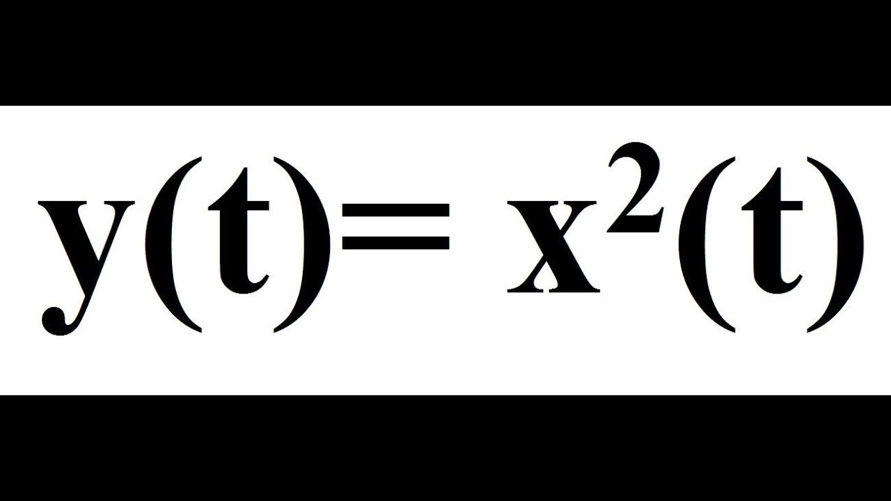 Time Invariant and Time Variant Systems | Example 2 - YouTube