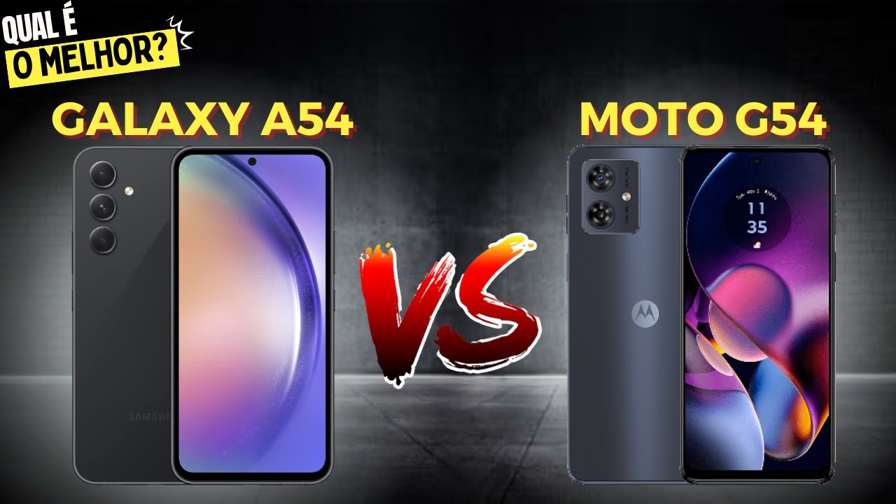 Galaxy A54 5G vs Moto G54 5G - COMPARATIVO - YouTube