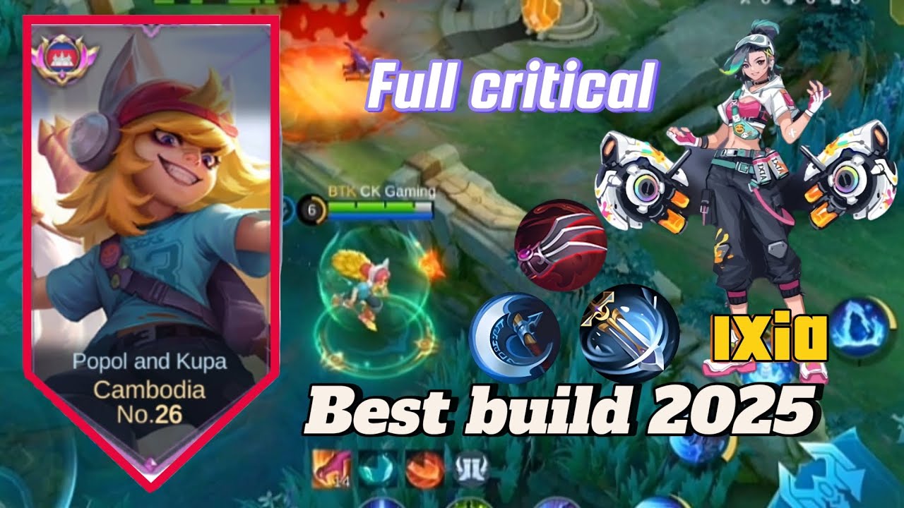 POPOL AND KUPA BEST BUILD 2025 FULL CRITICAL BUILD 😱🥶🙄#mlbb # ...