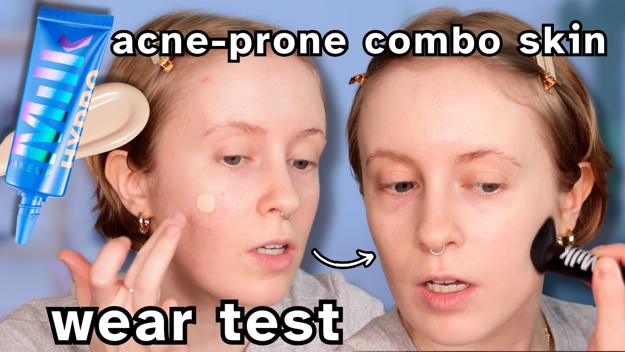 Testing the NEW Milk Makeup Hydro Grip Gel Skin Tint: 9-hour wear test ...