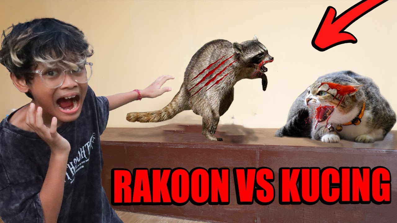 DASYAT PERTARUNGAN RACOON VS KUCING PALING EPIC SEPANJANG SEJARAH ...