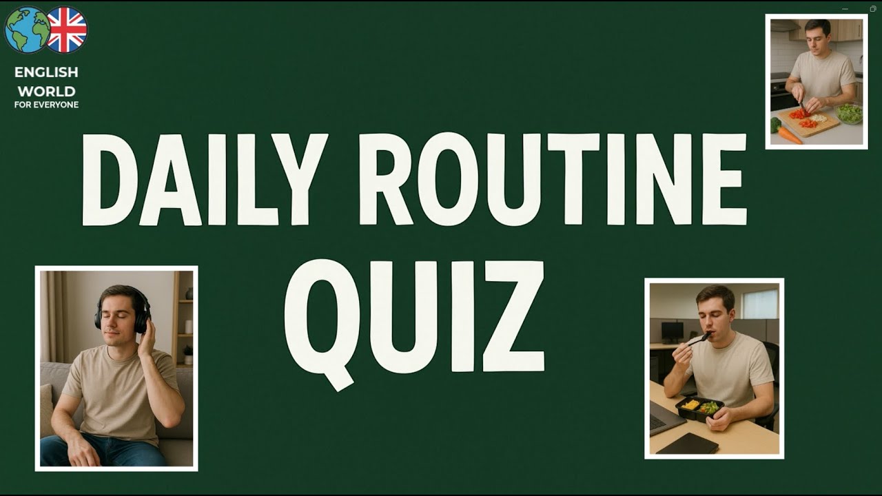 📍Daily Routine Quiz | Vocabulary in English - YouTube