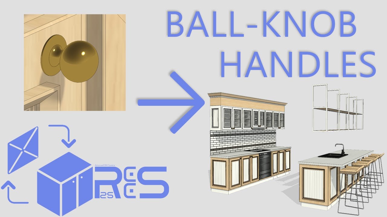 Realtime Custom Cabinetry System 25 (for Revit®) : BALL-KNOB HANDLES ...