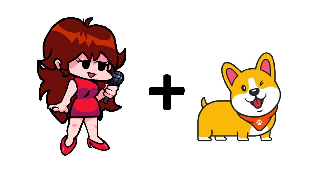 FNF Girlfriend + dog corgi = BEST ( MOMENTS ) - YouTube