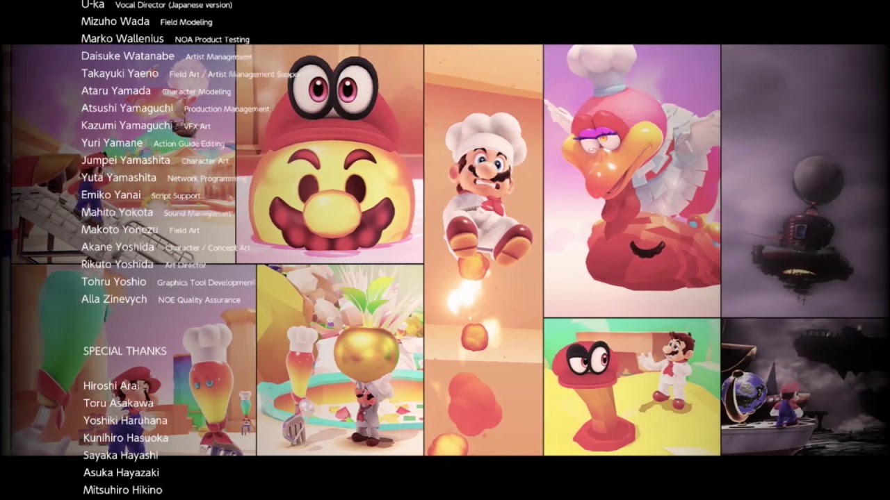 Super Mario Odyssey - End Credits - YouTube
